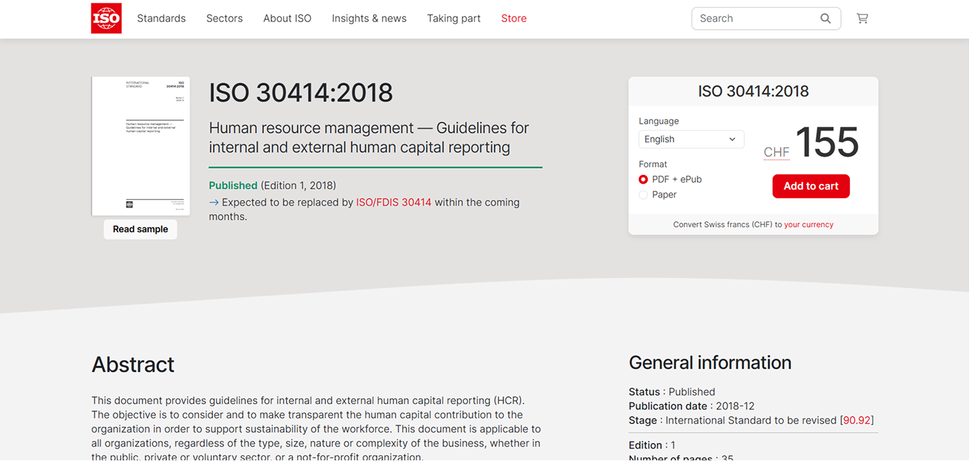 인적자본 공시 의무화와 HR 표준 가이드라인(ISO 30414)